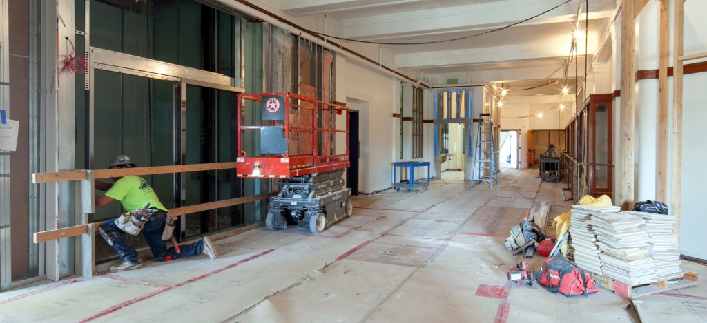 elevator work - Washington High School